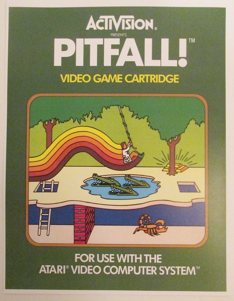 Activision Atari 2600 Video Game Box Art Reproduction 8.5x11 Poster ...