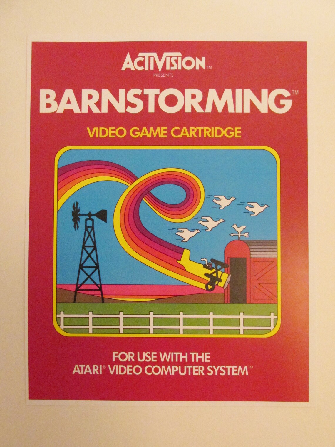 Activision Atari 2600 Video Game Box Art Reproduction 8.5x11 | Etsy