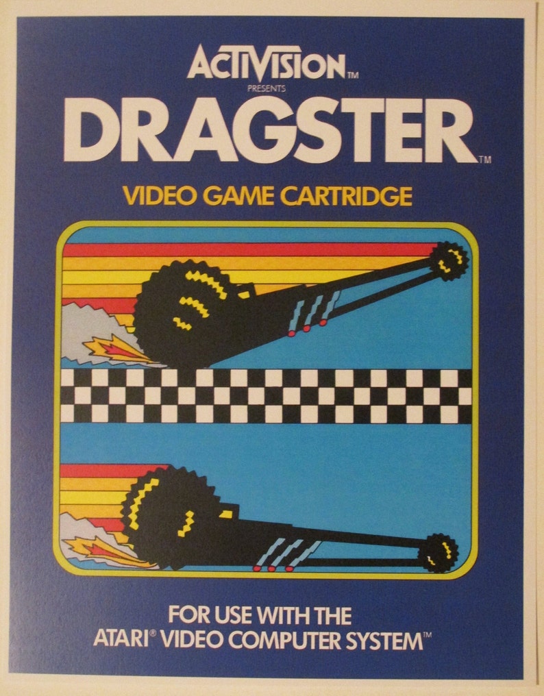 Activision Atari 2600 Video Game Box Art Reproduction 8.5x11 Poster ...