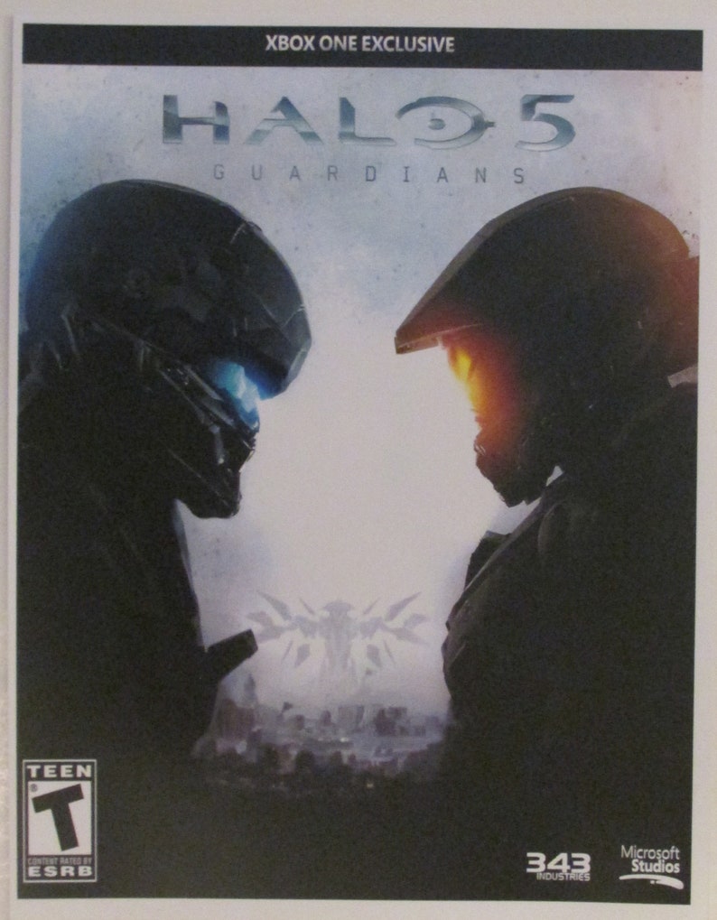 Halo Xbox Video Game Box Art Reproduction Six 8.5x11 Poster | Etsy