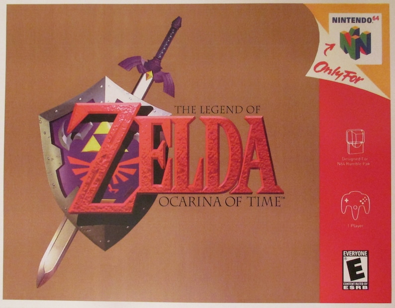 Nintendo Retro Video Game Box Art Reproduction Four Poster | Etsy