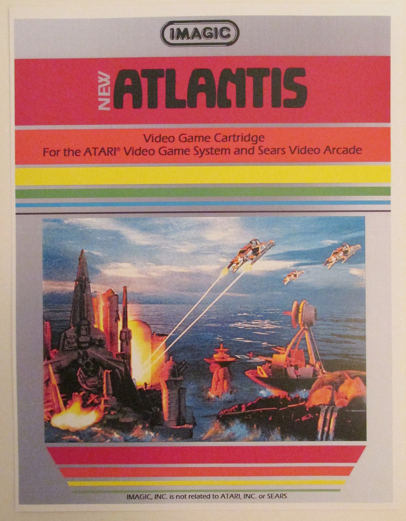 Imagic Atari 2600 Video Game Box Art Reproduction Three 8.5x11 - Etsy