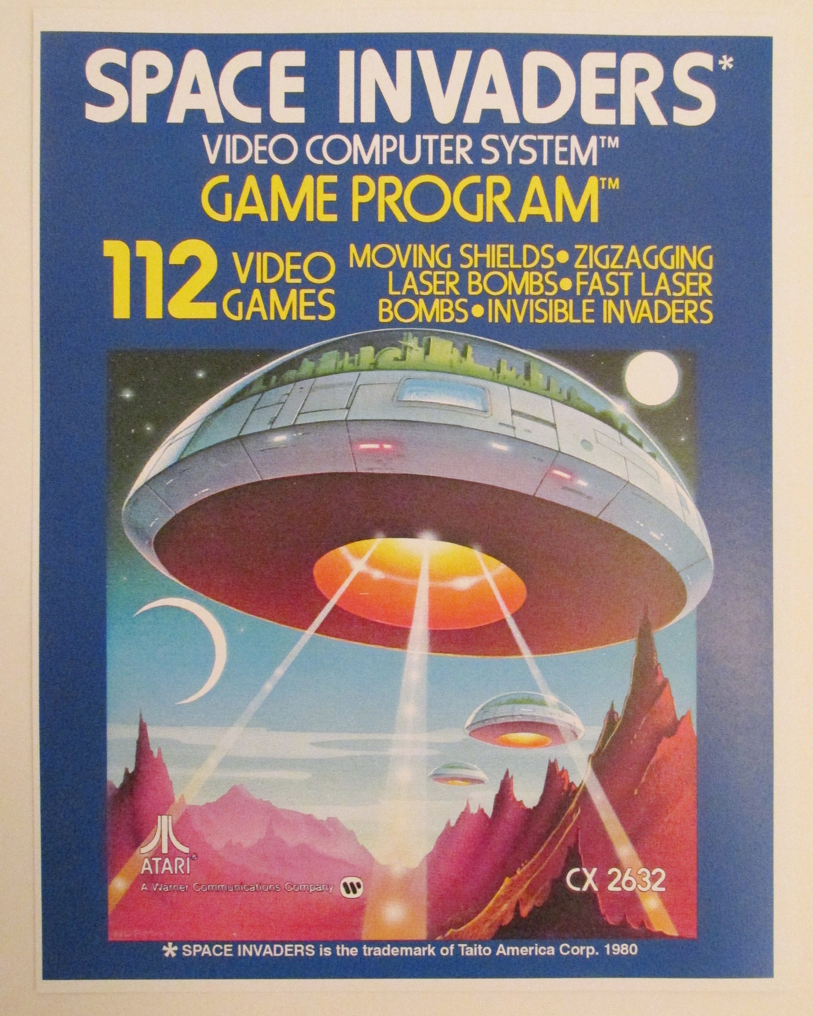 Atari 2600 Video Game Box Art Reproduction Four 8.5x11 Poster | Etsy