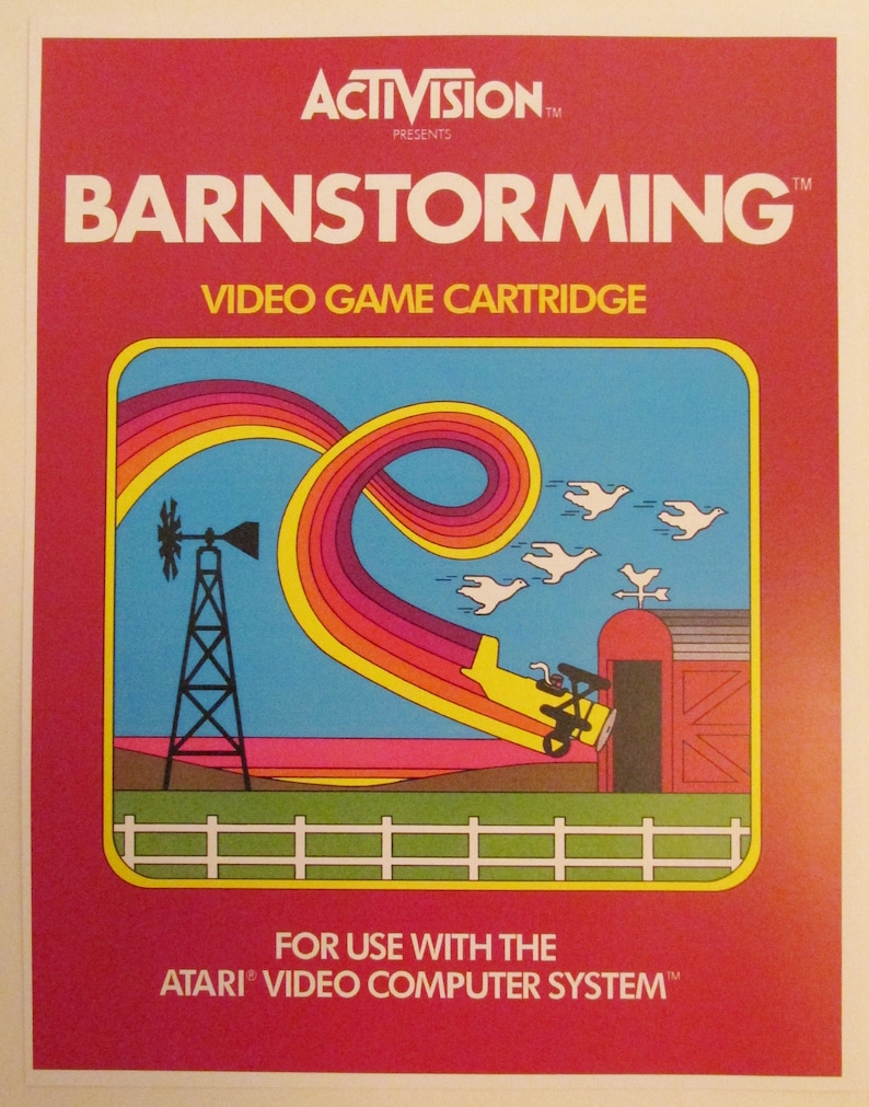 Activision Atari 2600 Video Game Box Art Reproduction 8.5x11 Poster ...