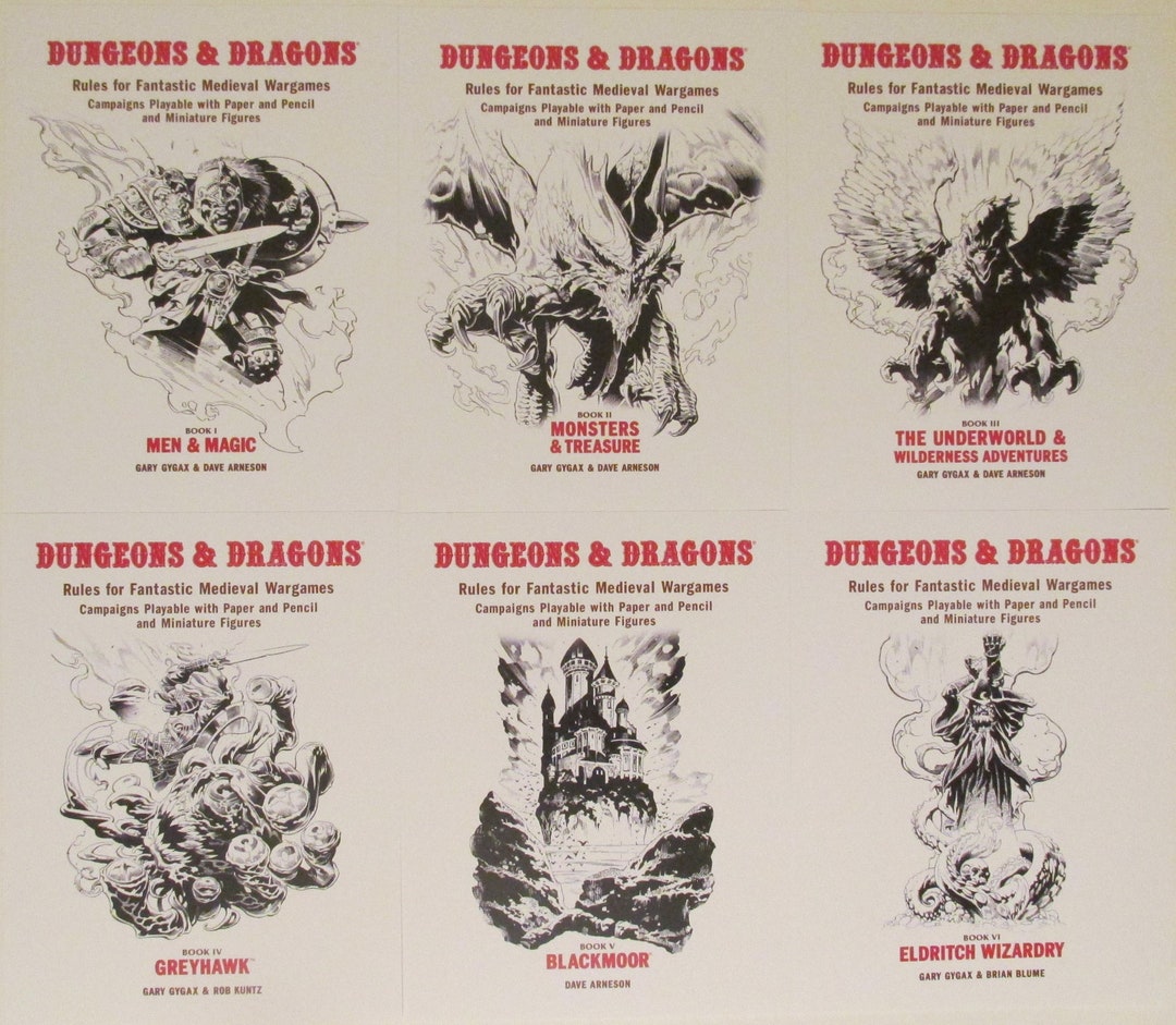 Dungeons and Dragons Fantasy Adventure Game White Box Cover Art Poster ...