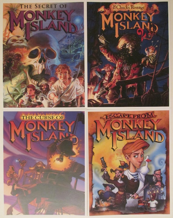 Computer Video Game Box Art Reproduction Four 8.5x11 Poster | Etsy