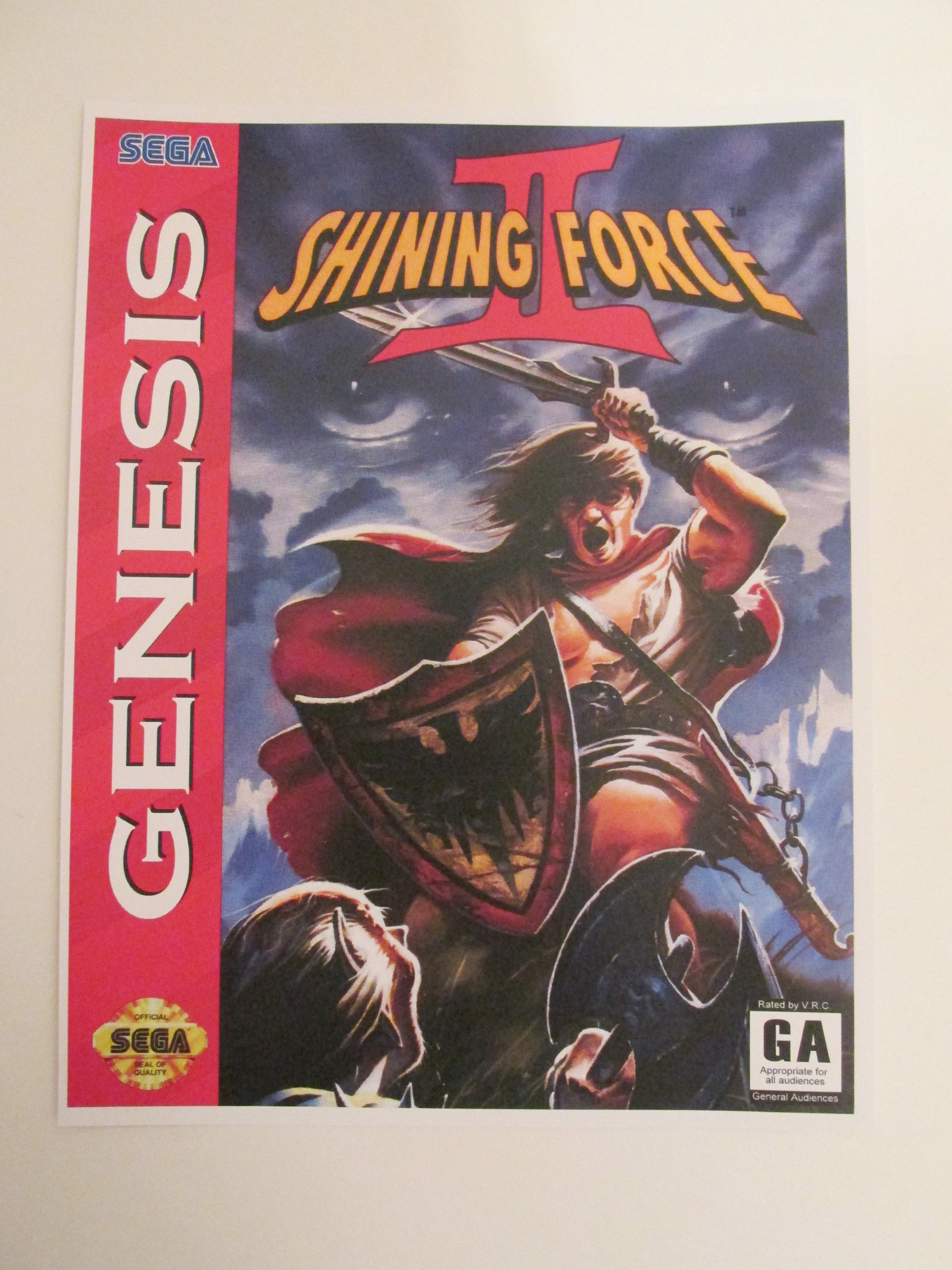 Sega Genesis Video Game Box Art Reproduction Four 8.5x11 | Etsy