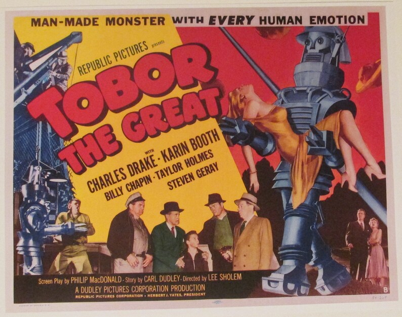 Vintage Sci-fi Poster Set: 1950s Reproduction Prints Six - Etsy