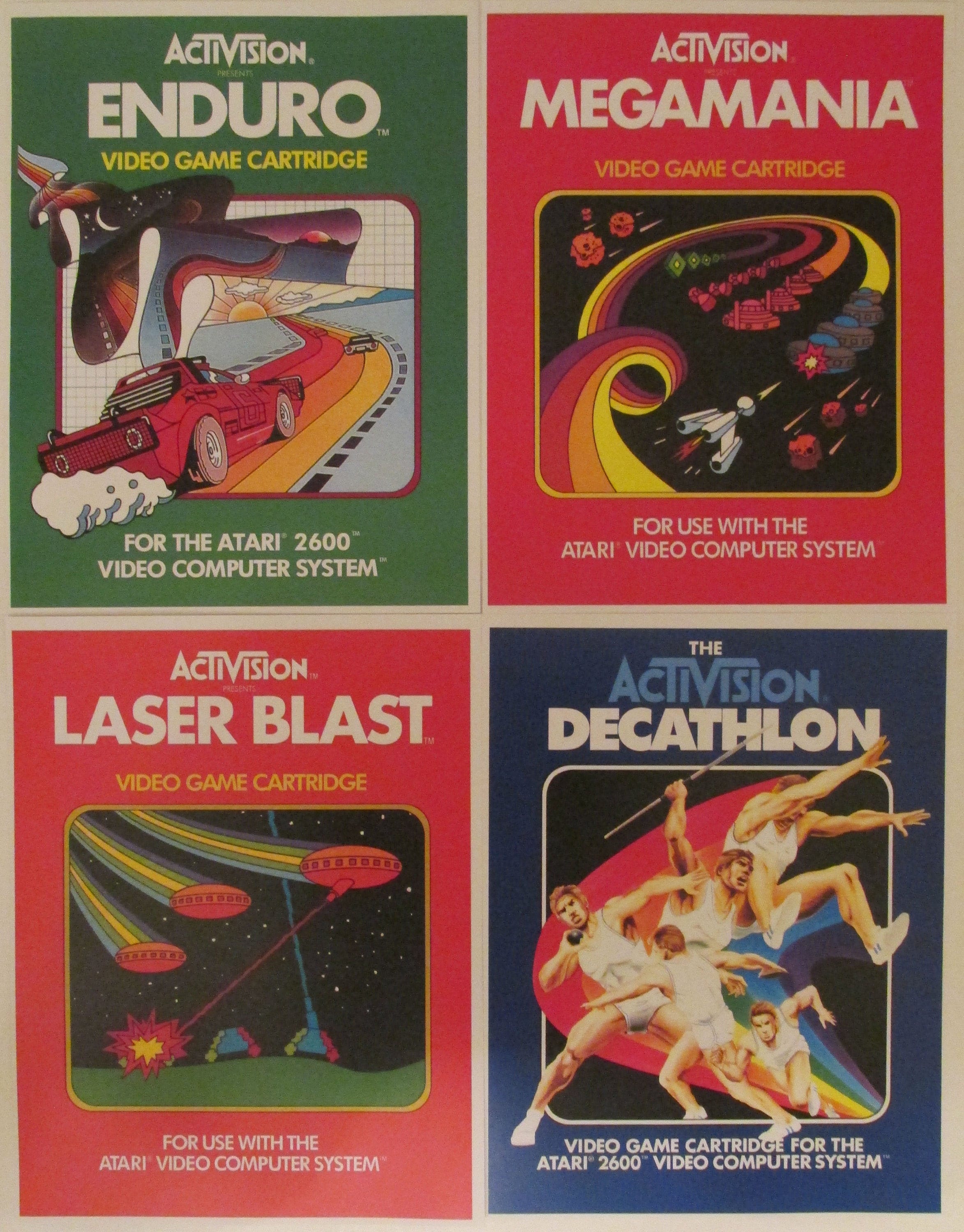 Activision Atari 2600 Video Game Box Art Reproduction 8.5x11 - Etsy UK