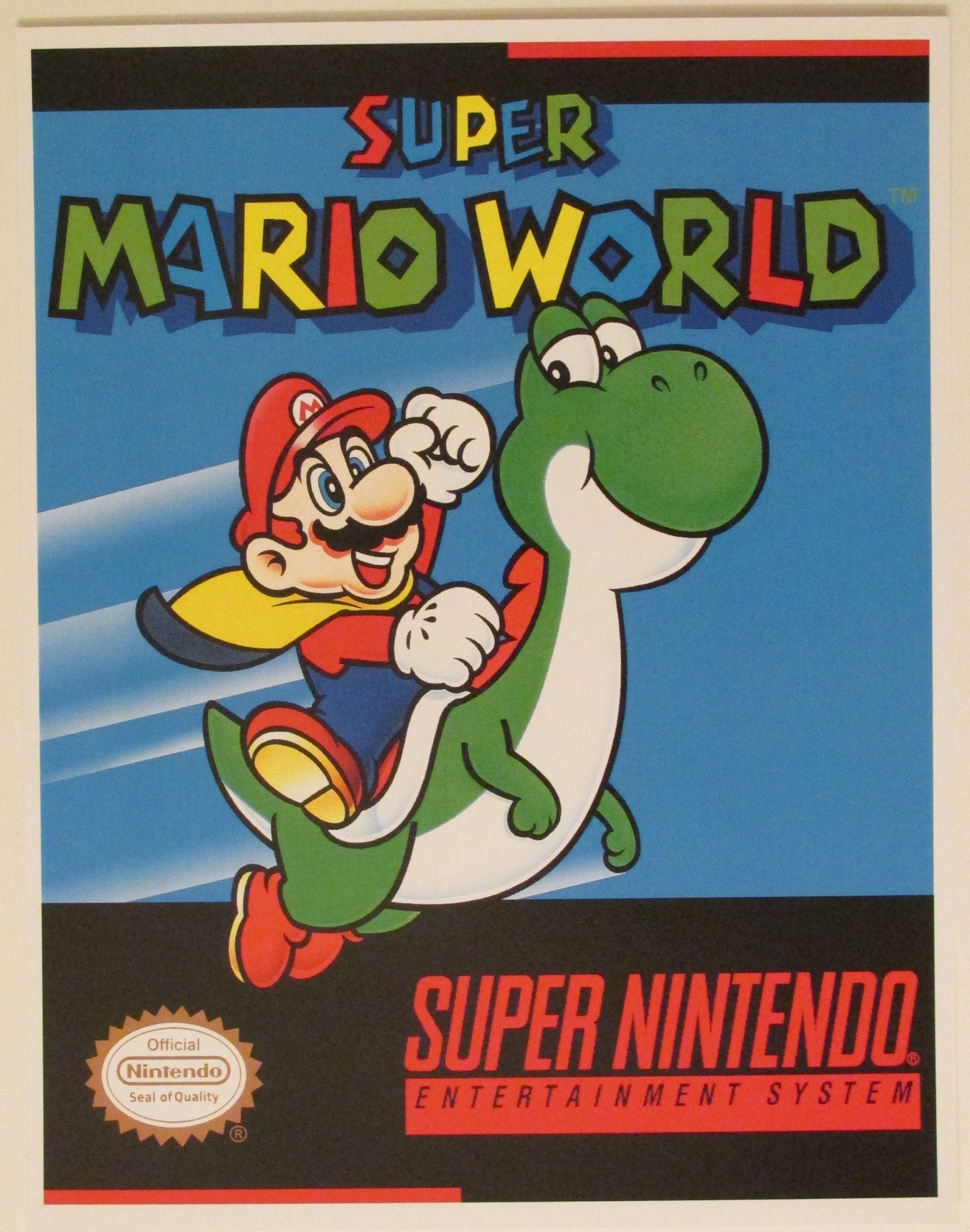 Nintendo Super Mario Bros NES/SNES Retro Video Game Box Art - Etsy