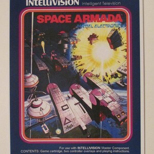 Intellivision Video Game Box Art Reproduction Three 8.5x11 Poster ...