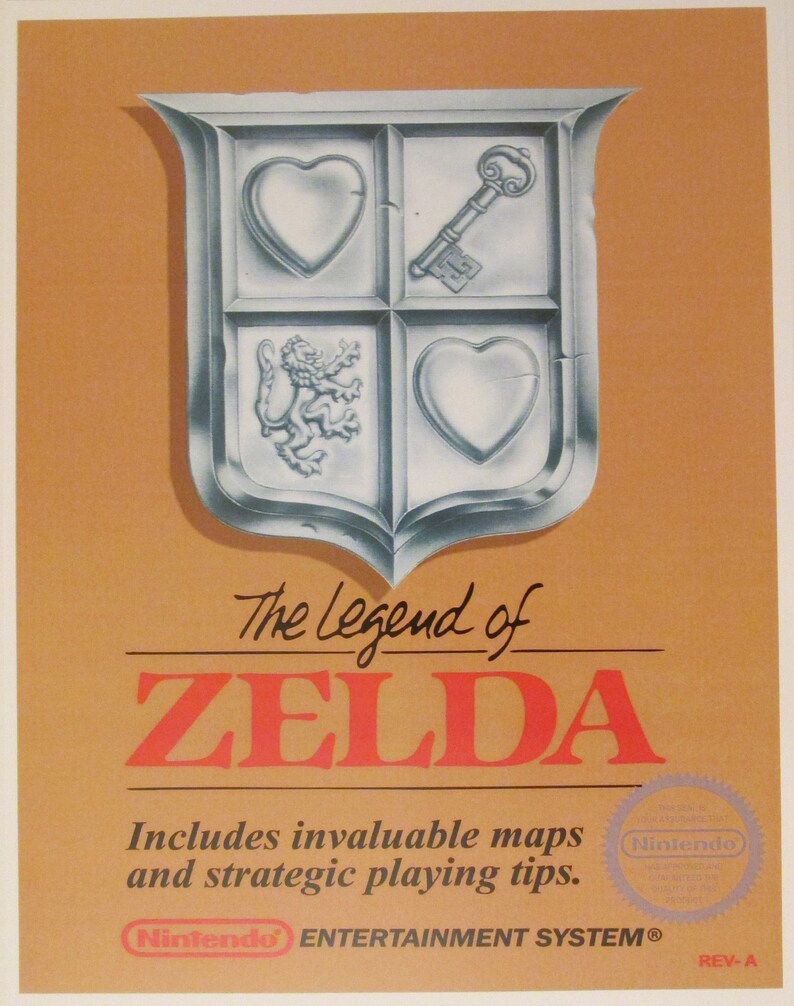 Nintendo Retro Video Game Box Art Reproduction Four Poster | Etsy