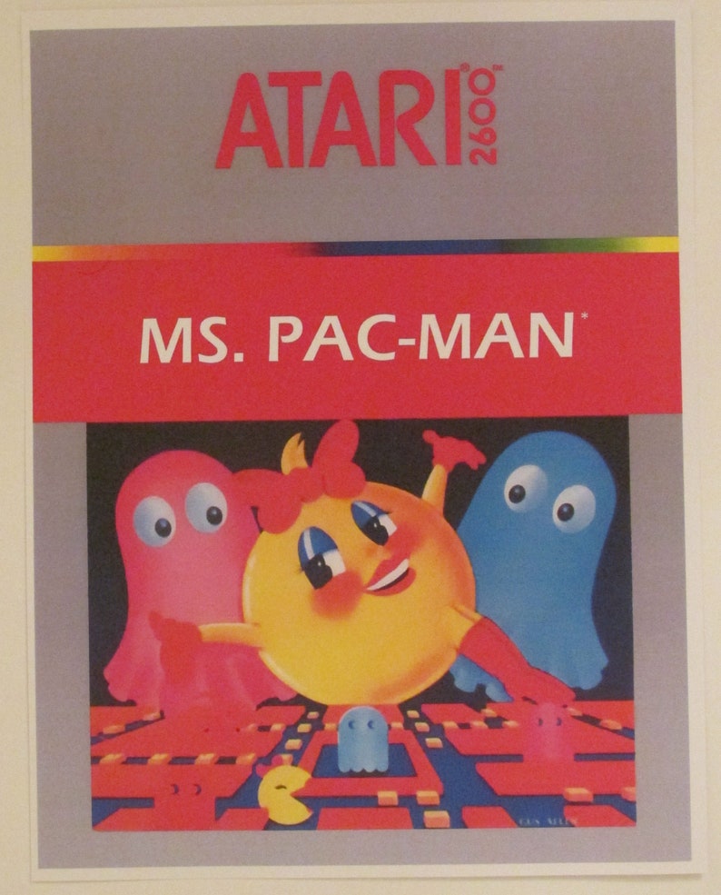 Atari 2600 Video Game Box Art Reproduction Four 8.5x11 Poster | Etsy