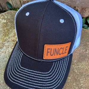 Funcle Hat | Funcle Gift | Custom Hat | Leather Patch | Funcle Baseball ...