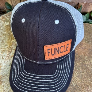 Funcle Hat | Funcle Gift | Custom Hat | Leather Patch | Funcle Baseball ...