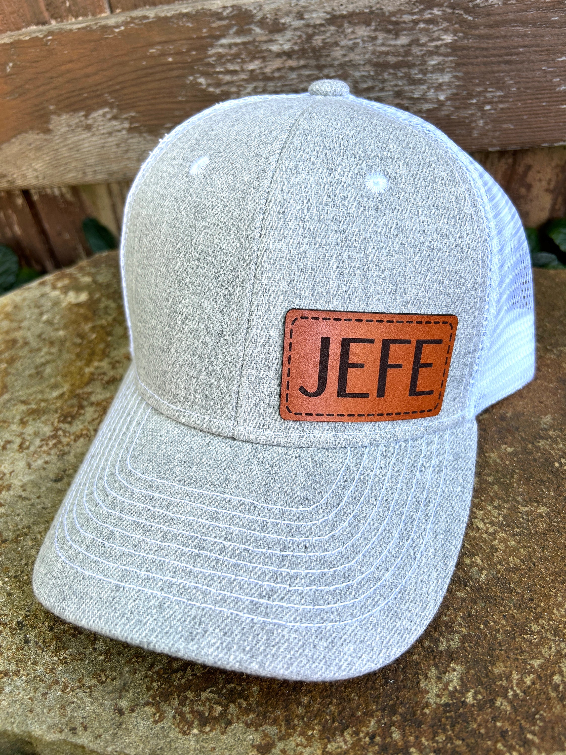 Jefe Hat Jefe Gift Custom Hat Leather Patch Jefe Baseball Hat Jefe ...