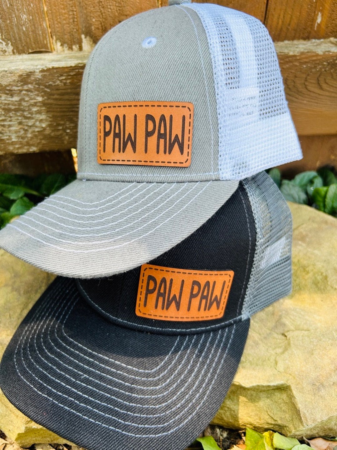 Pawpaw Hat | Pawpaw Cap | Pawpaw Gift | Custom Hat | Leather Patch ...