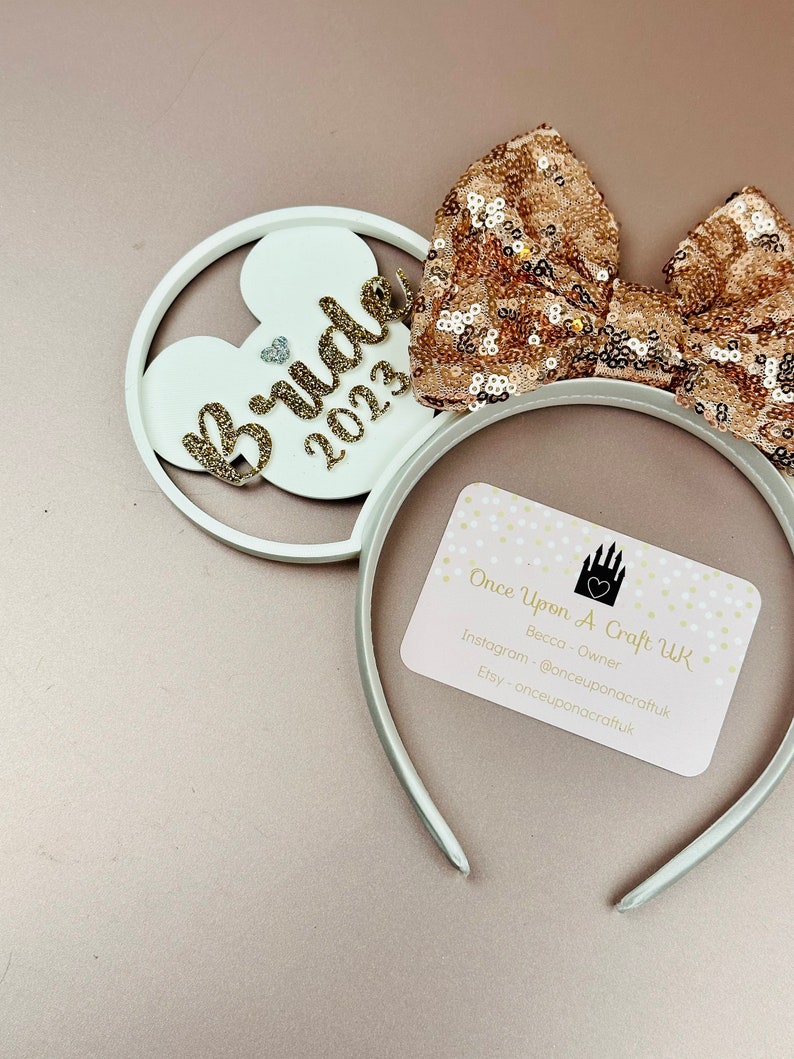 Bride 2026 Wedding Bridal Castle Mouse Ears Headband - Etsy