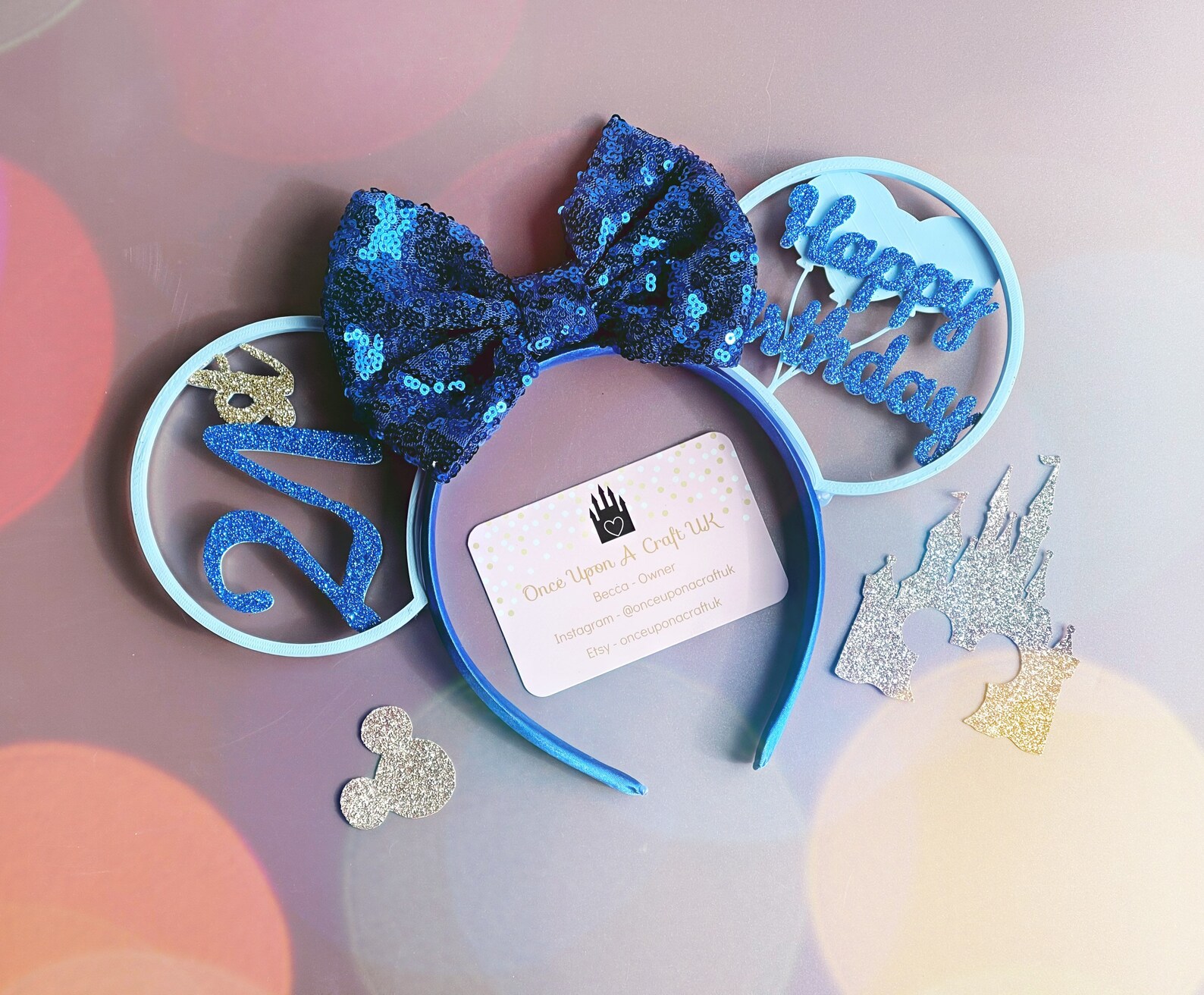 Happy Birthday Balloons Mouse Ear Headband - Etsy