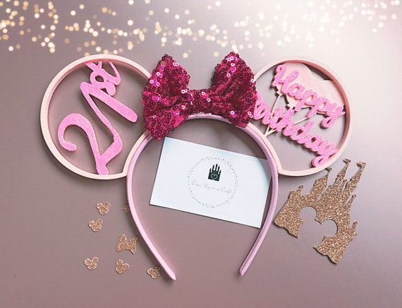 Happy Birthday Balloons Mouse Ear Headband | Etsy