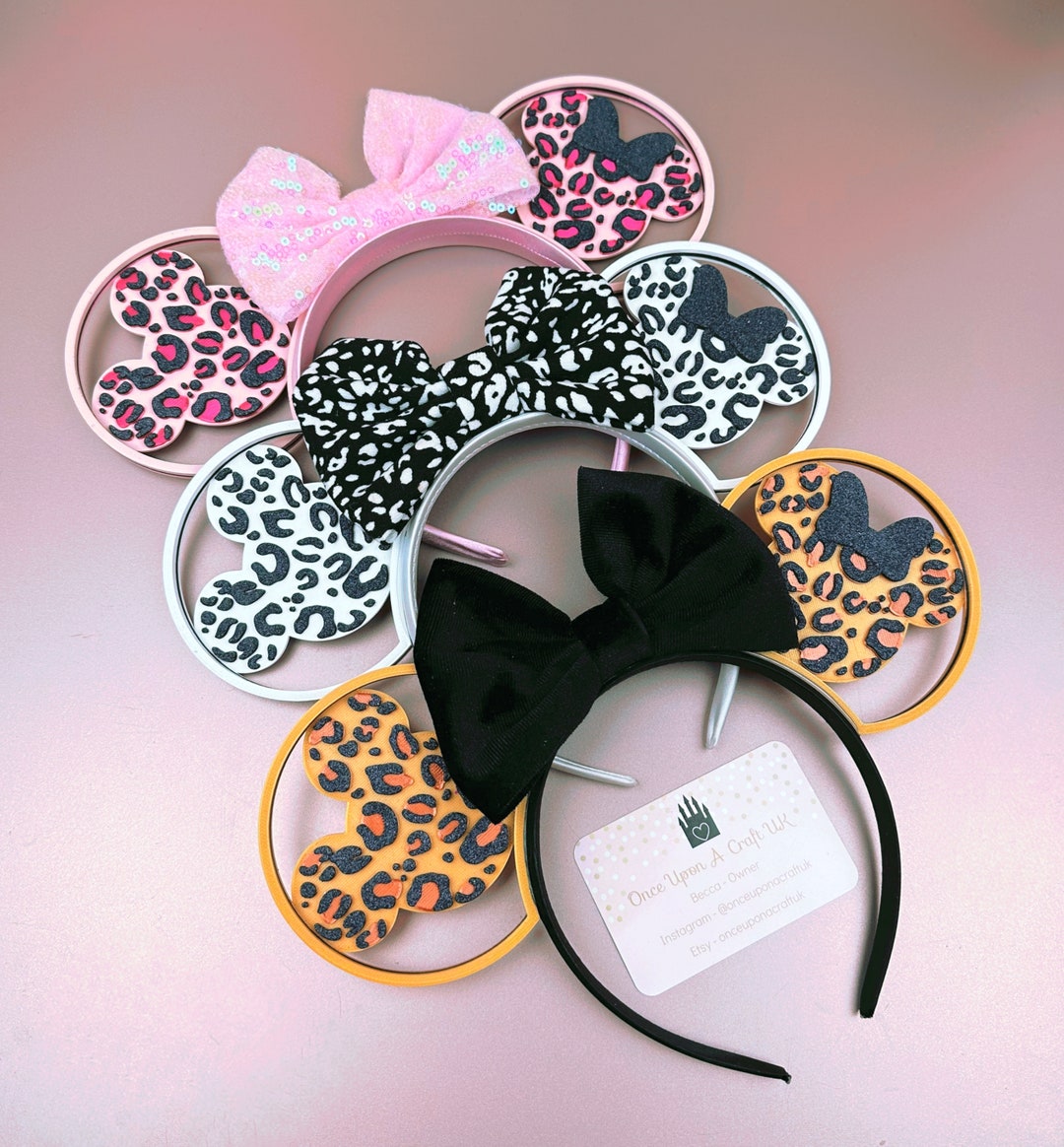 Leopard Print Animal Kingdom Mouse Ears Headband - Etsy