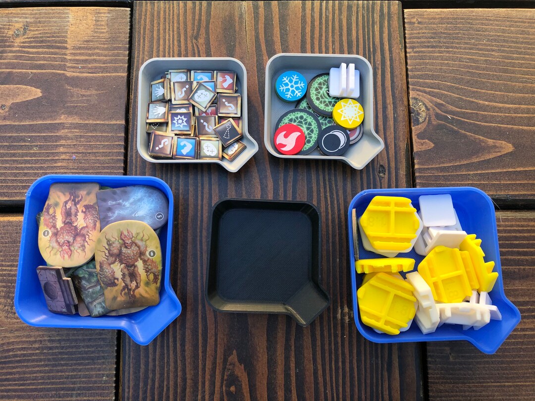 Stackable Board Game Token Trays Meeple Bowls Small Bead Trays - Etsy