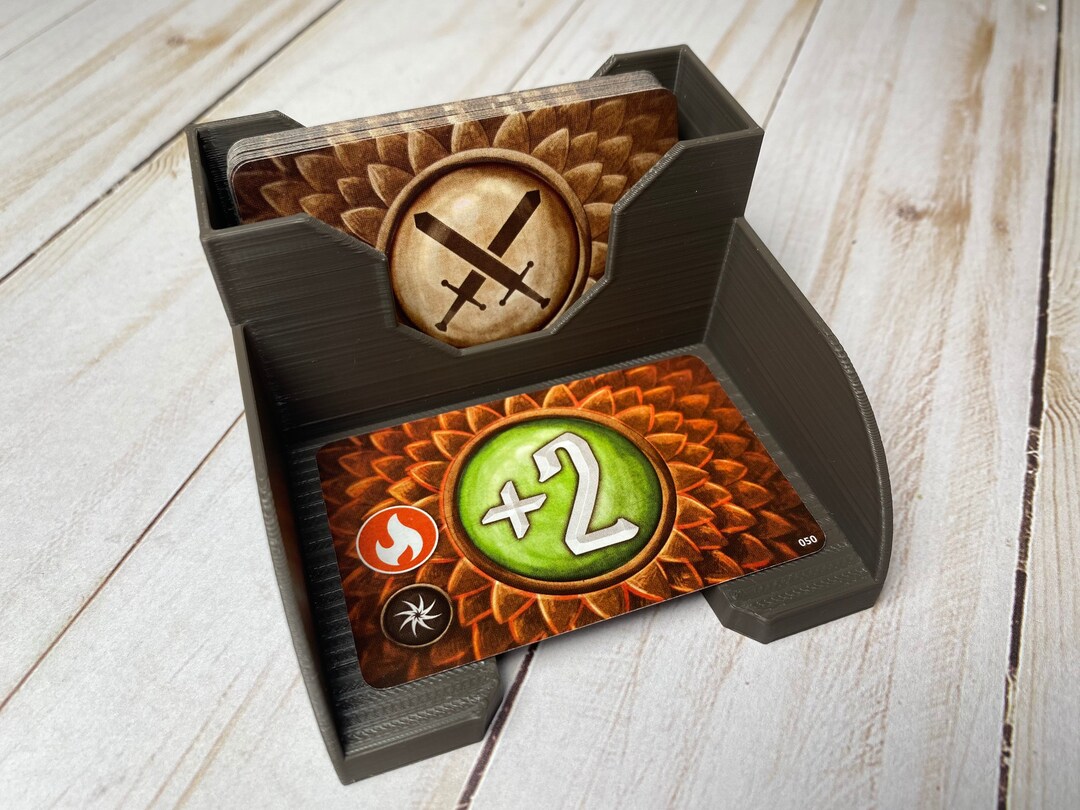 Mini Euro Playing Card Deck Holder Tray Draw and Discard - Etsy