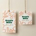 Italian Pasta Party Favor Tags: Grazie Mille, Editable Gift Tags ...