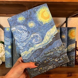 Van Gogh Starry Night Book Stack: Decorative Book Dust Jackets - Etsy