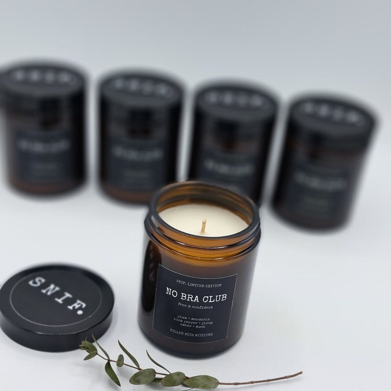 SNIF Limited Edition No Bra Club Scented Candle - Etsy
