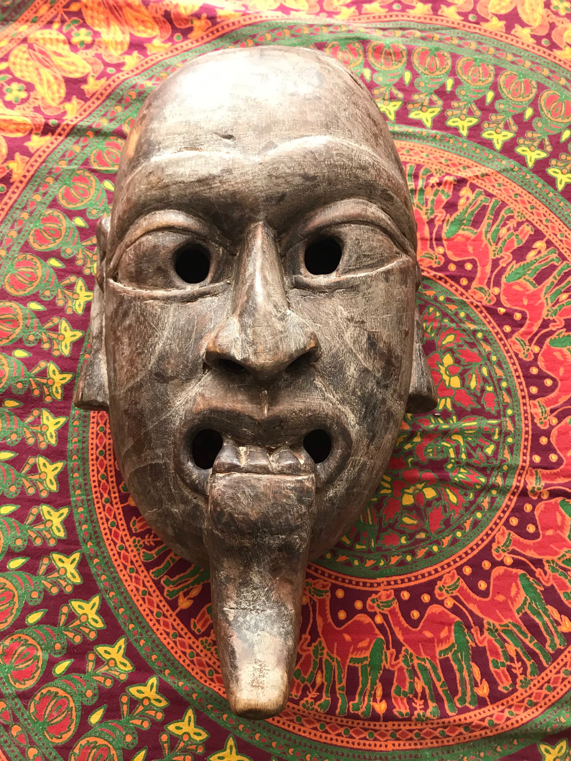 Goddess Kali Antique Shaman Mask From Nepal Spiritual Tribal - Etsy