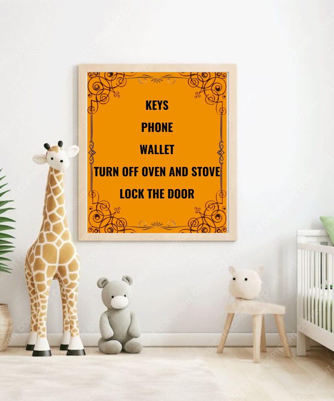 Keys Phone Wallet Wall Art, Keys Phone Wallet Wall Art, Keys Phone ...