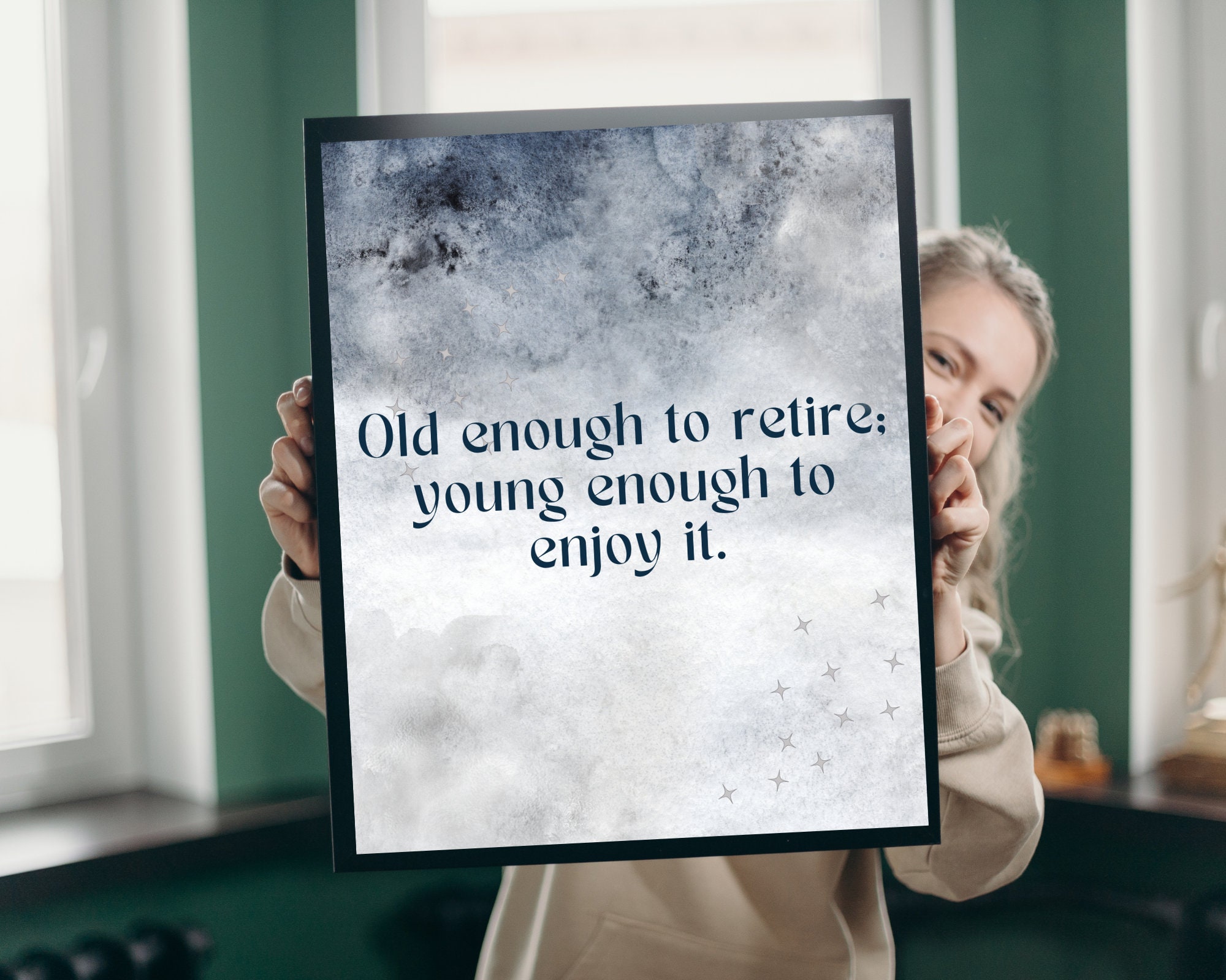 Elderly Milestone Reminder Wall Art Elderly Digital Prints Home and ...