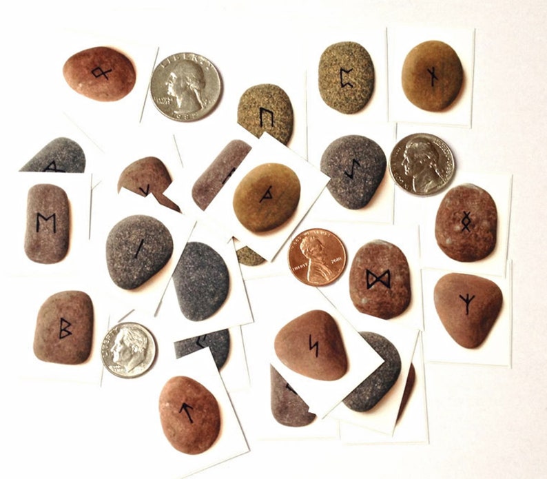 Printable Rune Cards Set of Runes Stones PDF - Etsy