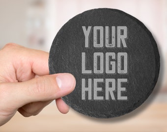 Company Logo Coasters custom Stone Coasters With Business Logo ...