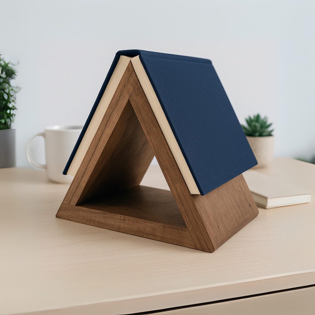 Wooden Bookmark / Book Stand - Etsy