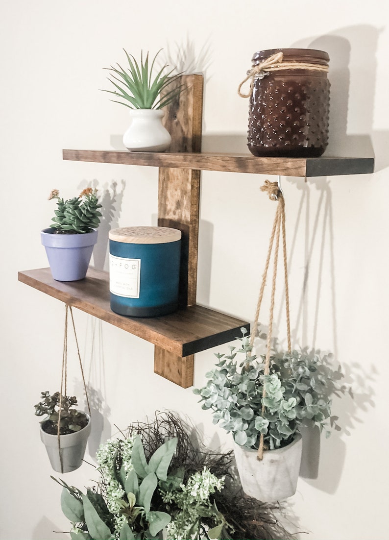 Hanging Plant Shelf Succulent Shelf Floating Shelf FREE - Etsy