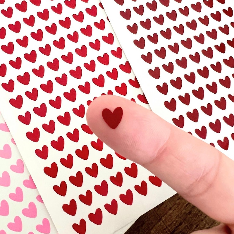 Heart Stickers - Etsy