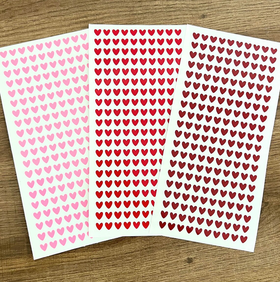 1/4 Inch Mini Heart Sticker Sheet 6mm Small Stickers Tiny - Etsy