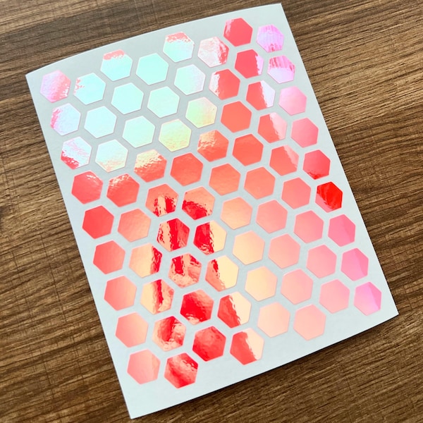 Hexagon Stickers - Etsy