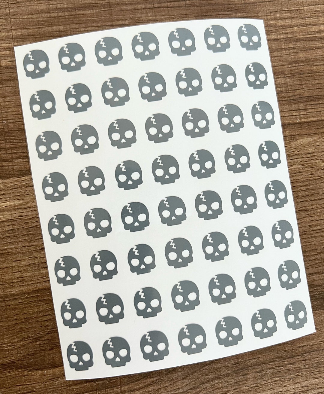 1/2 Inch Mini Skull Sticker Sheet 13mm | Small Stickers | Tiny Skull ...