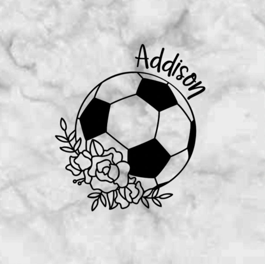 Custom Soccer Vinyl Decal | Personalized | Kids Sports Team Decal | Car ...