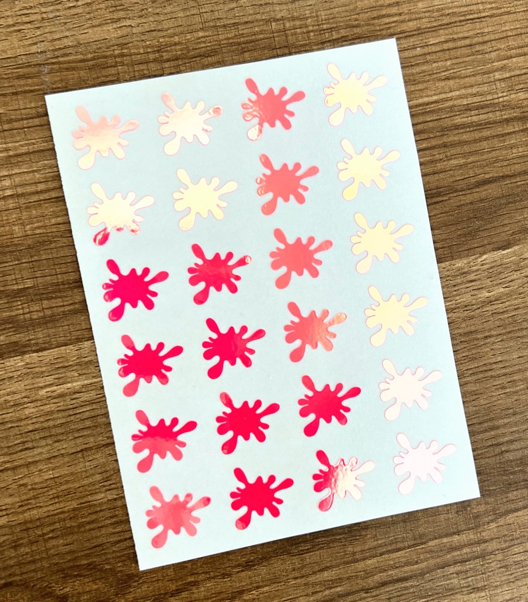 3/4 Inch Paint Splat Sticker Sheet 19mm | Small Splatter | Tiny Spill ...