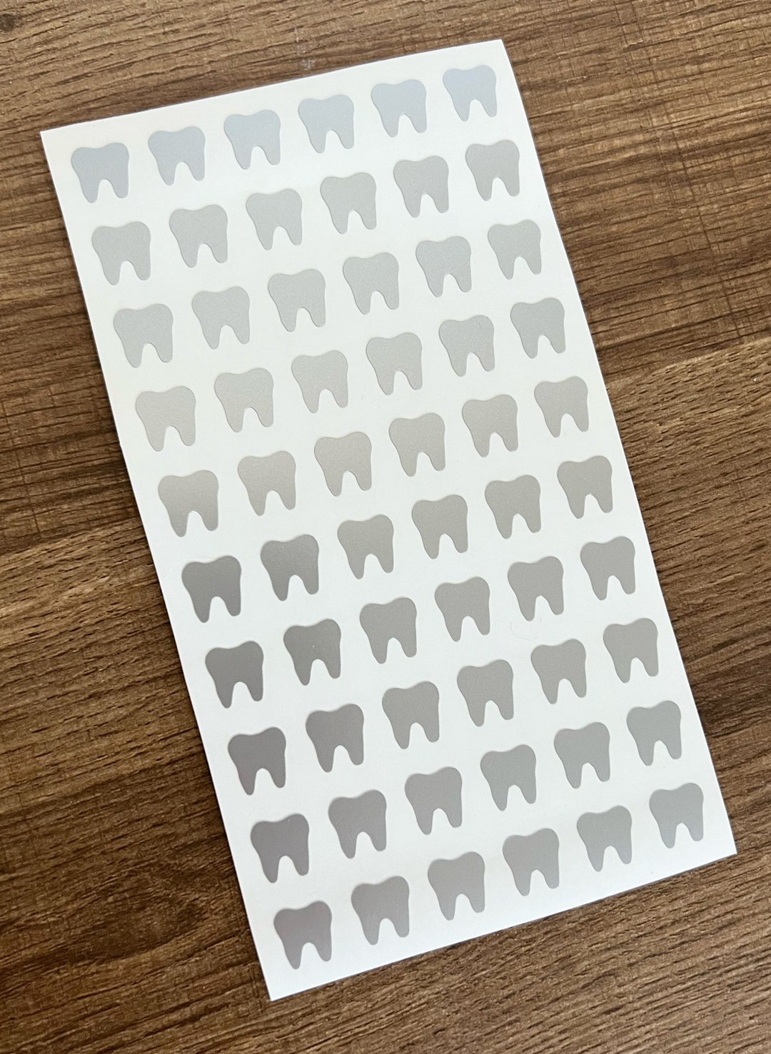 1/2 Inch Tooth Sticker Sheet 13mm | Small Teeth Stickers | Tiny Tooth ...