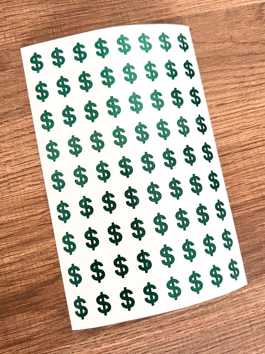 1/2 Inch Dollar Sign Sticker Sheet 13mm | Small Dollar Sign | Tiny ...