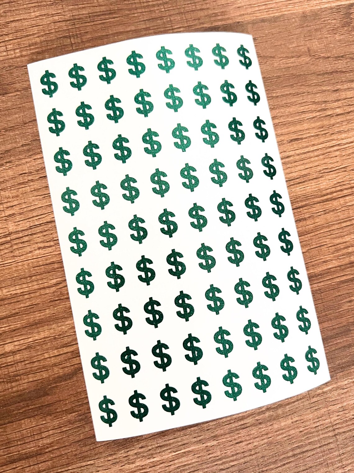 1/2 Inch Dollar Sign Sticker Sheet 13mm | Money - Etsy