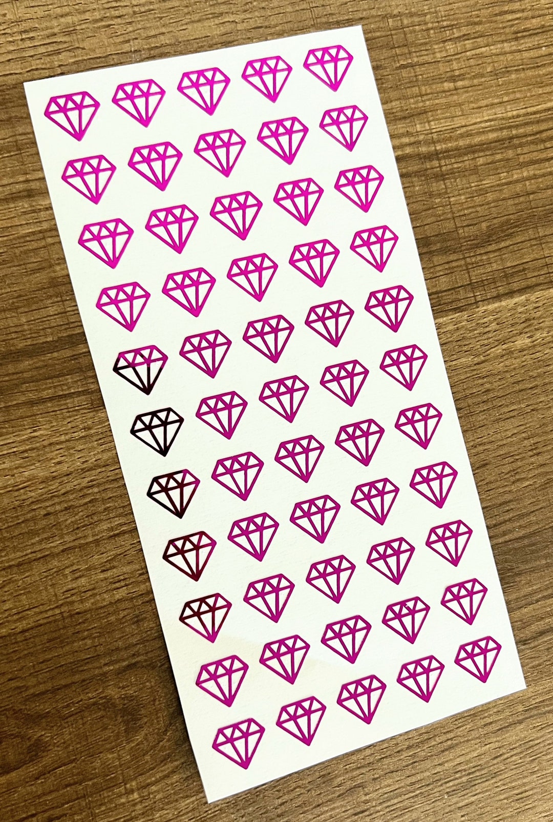 1/2 Inch Diamond Sticker Sheet 6mm - Etsy