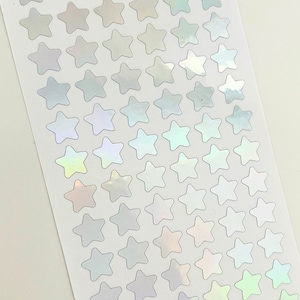 1/2 Inch Mini Bubble Star Sticker Sheet 13mm | Small Star Stickers ...