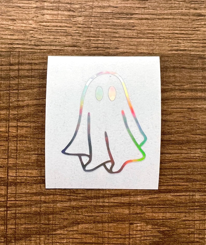Small Spooky Ghost Mirror Decal - Etsy UK