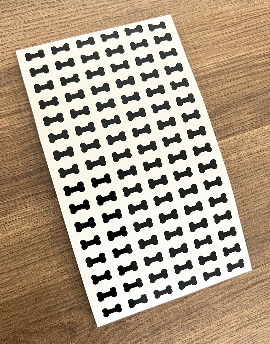 1/4 Inch Mini Dog Bone Sticker Sheet 6mm | Small Bone Stickers | Tiny ...